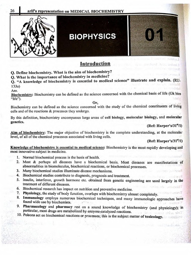 Arif 1,Biophysics | PDF | Ph | Buffer Solution