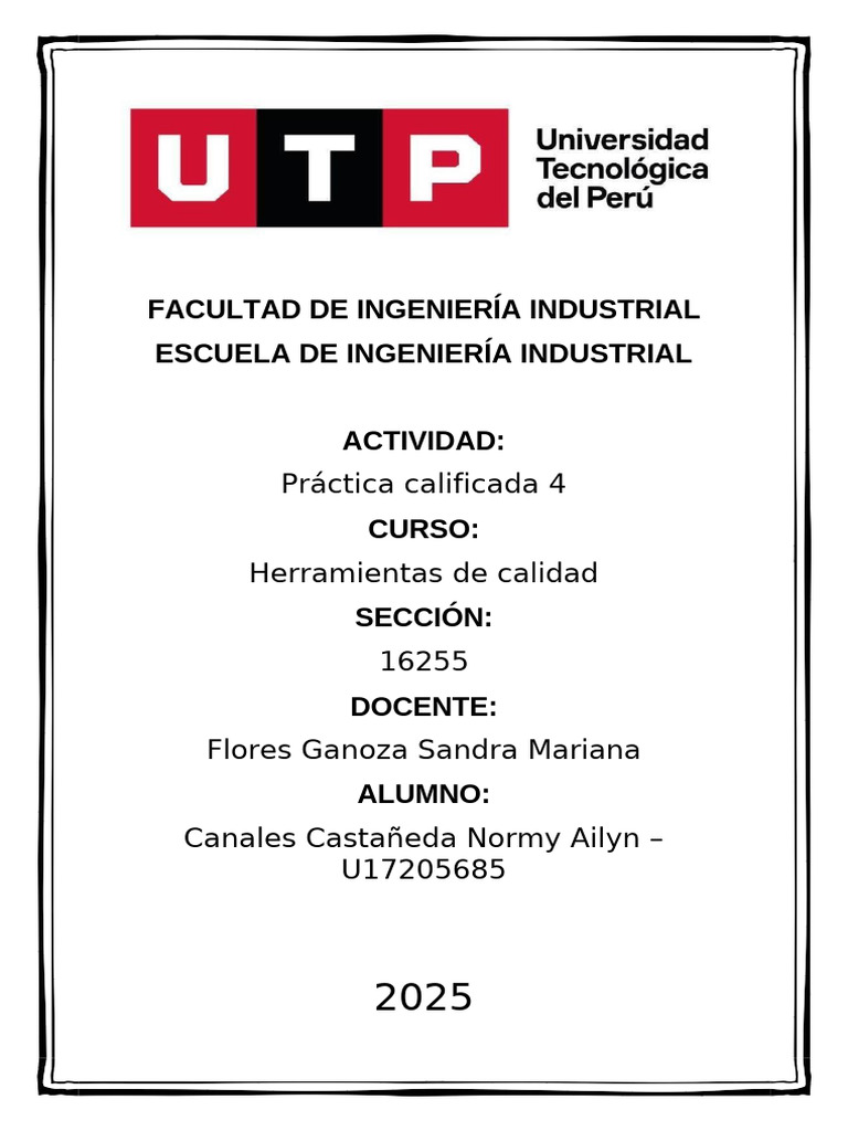 Practica Calificada 4-Herramientas de Calidad | PDF