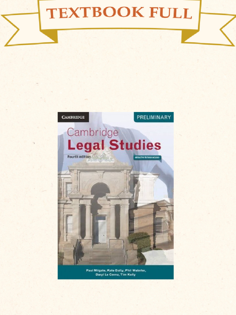 Cambridge Preliminary Legal Studies 4th Edition Paul Milgate Download ...