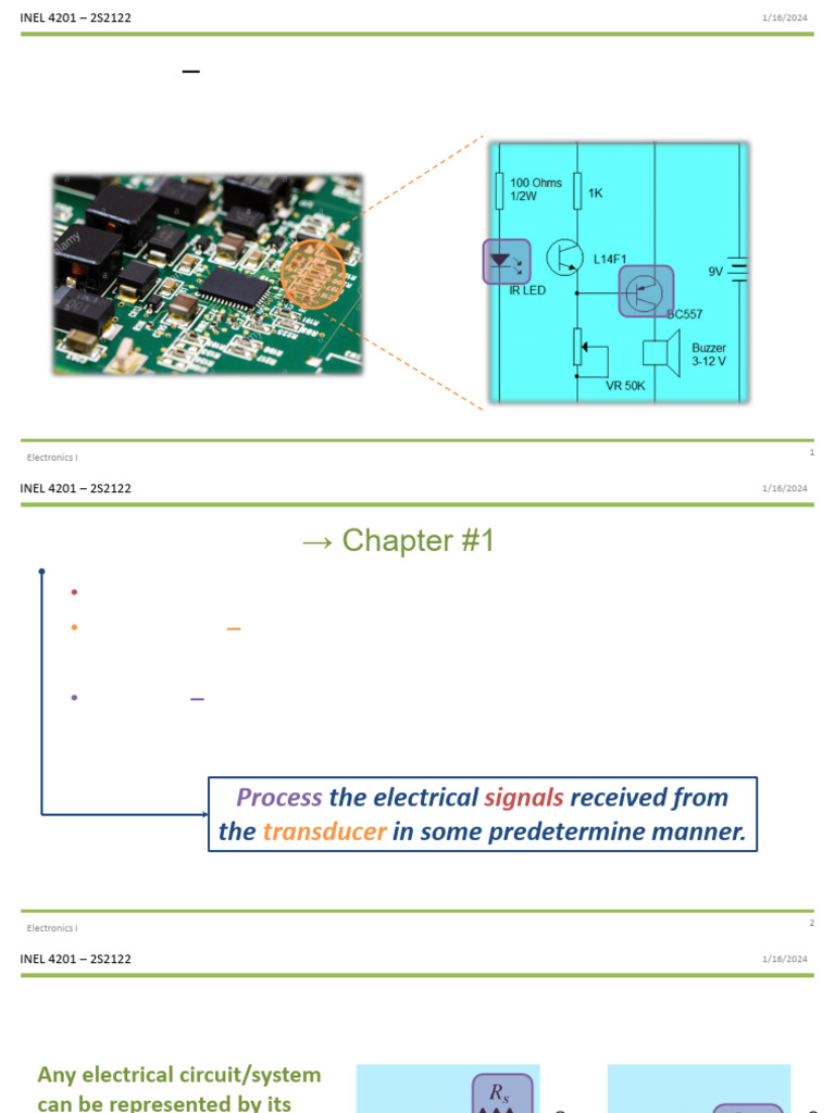 Lec01 Introductory Concepts | PDF | Amplifier | Electronic Circuits