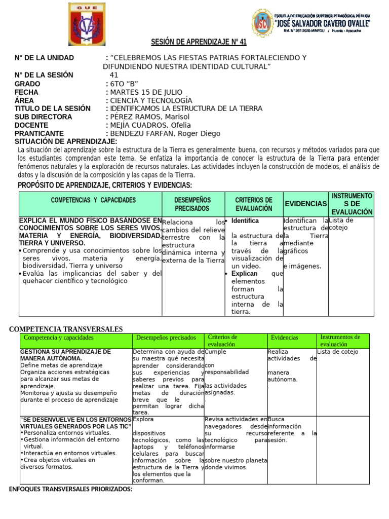 Martes 15-07-2025 Ciencia y Tecnologia | PDF | Aprendizaje | Tierra