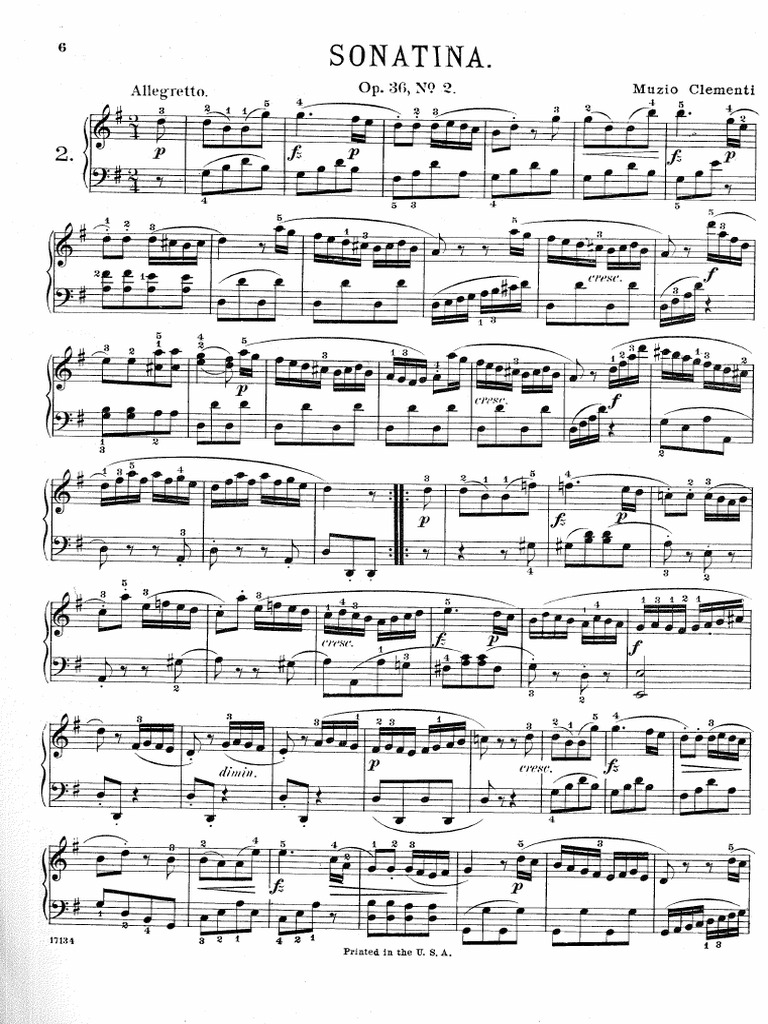 Sonatina Movimiento 2 y 3 | PDF