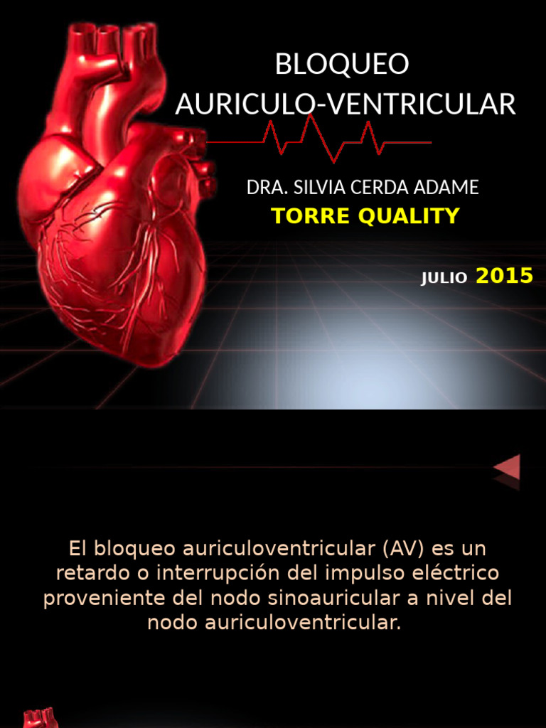 10 Bloqueo AV | PDF | Enfermedades y trastornos | Cardiología