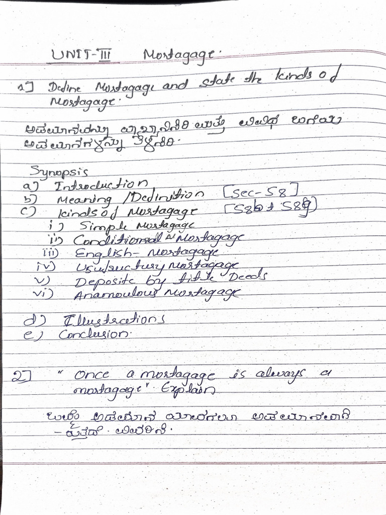Property Law Unit 3 and 4 | PDF