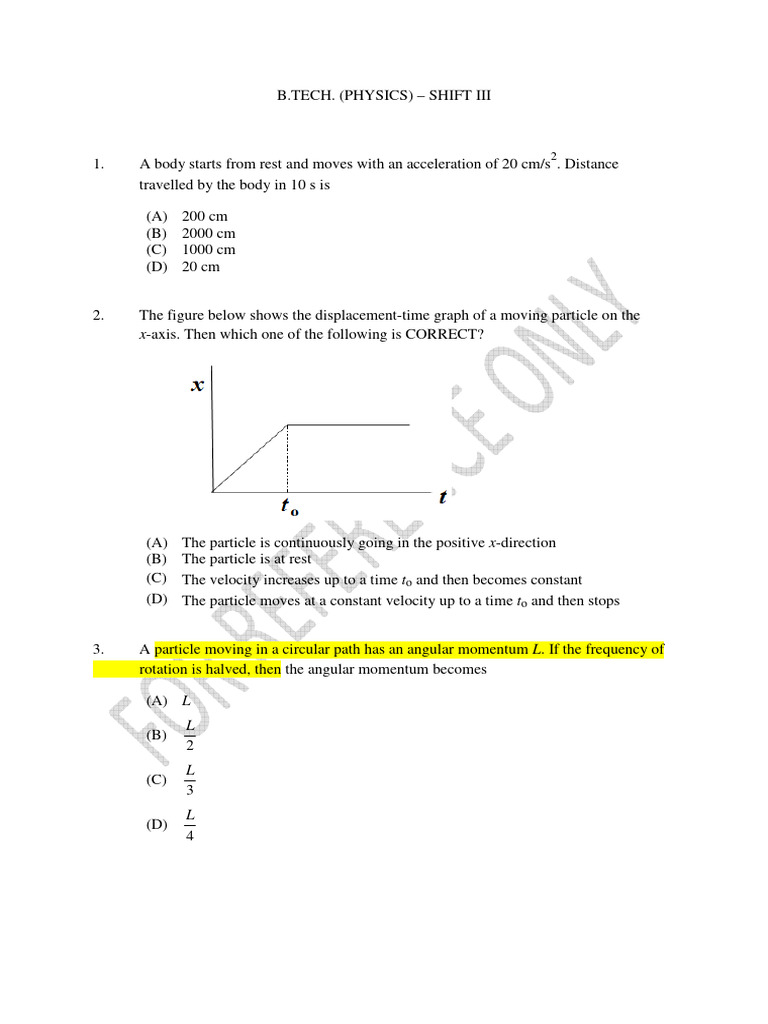 Cusat Pyq | PDF | Force | Semiconductors
