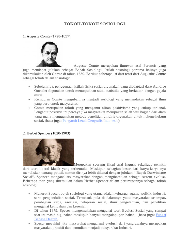 Tokoh Sosiologi Pdf