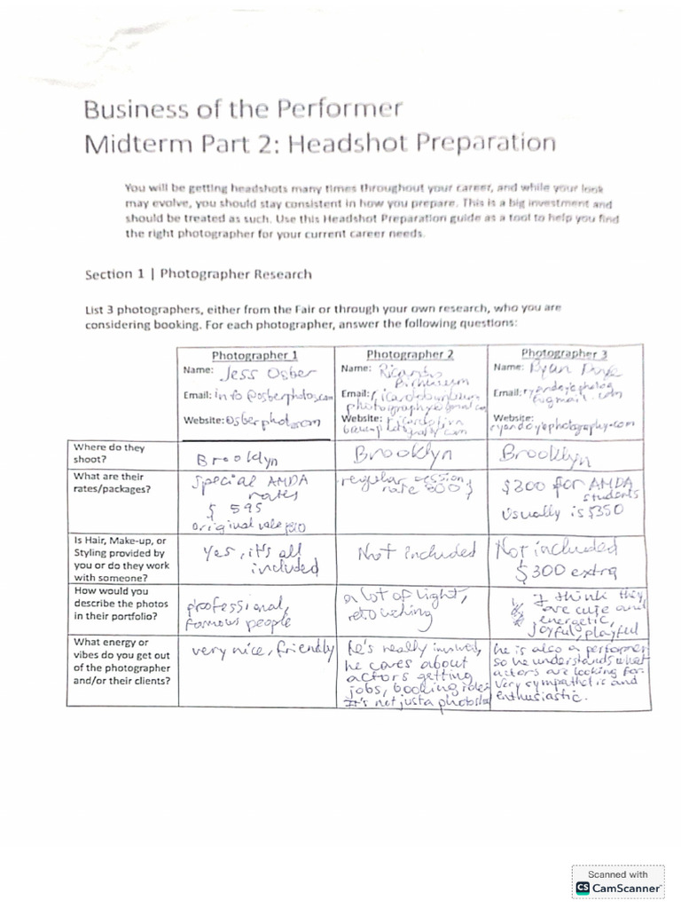 Headshot Panel | PDF