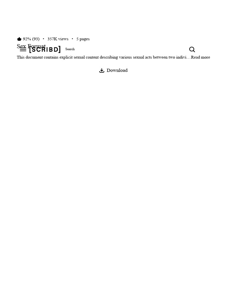 Sex Format Pdf