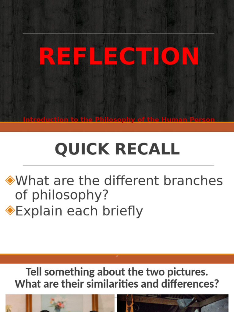 Reflection Activity Family 1 | PDF