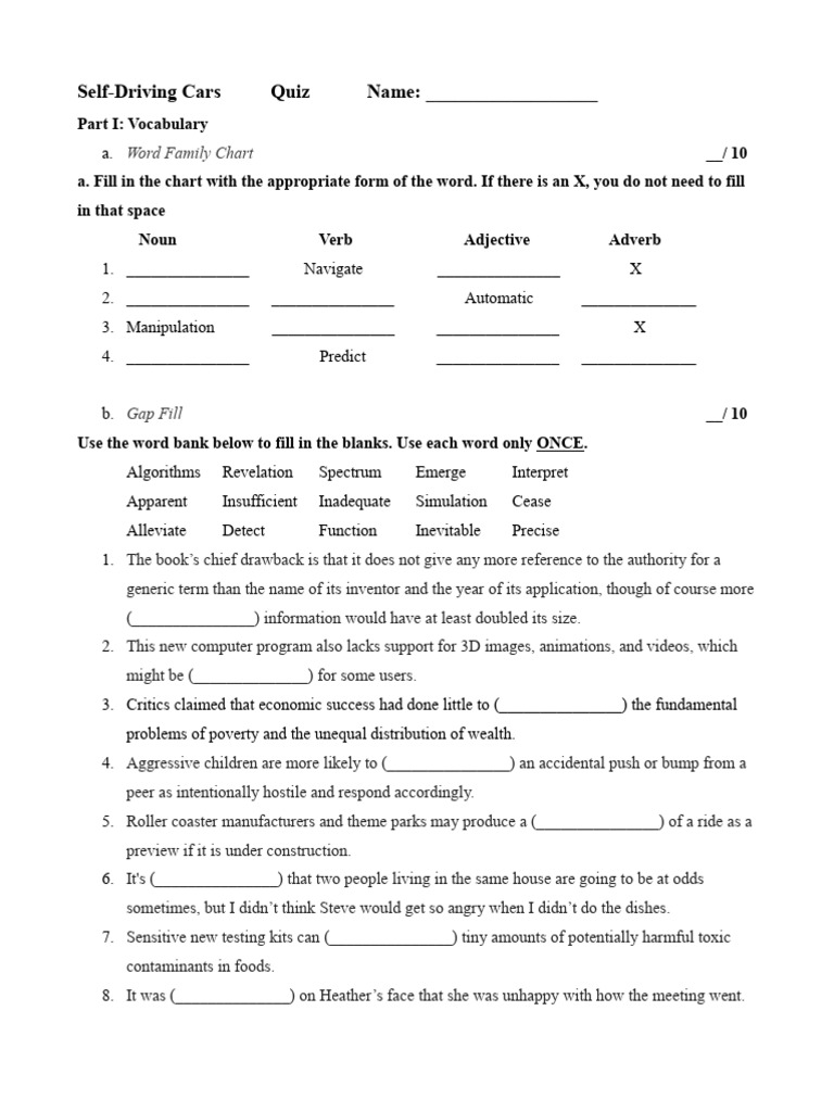 Quiz With Gerunds and Infinitives | PDF | Word | Linguistics