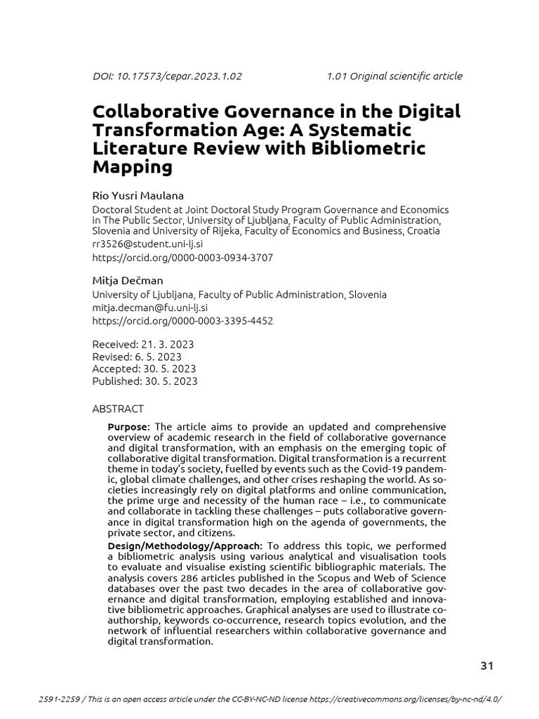 Collaborative Governance in TH | PDF | Governance | E Government