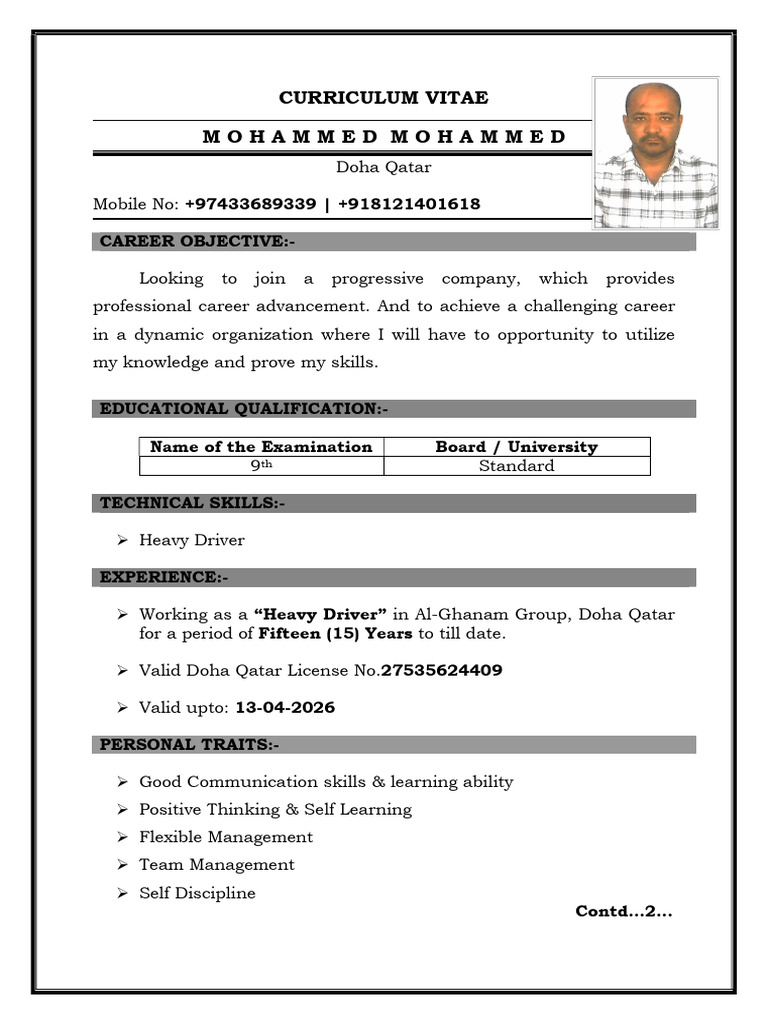 Resume Mohammed Mohammed | PDF