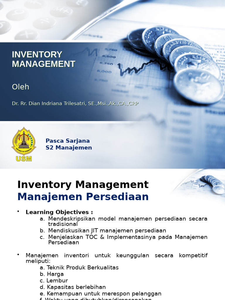 Chapter - 14 Manajemen Persediaan | PDF