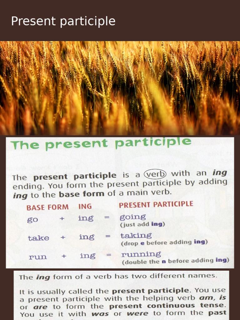 Present Participle | PDF