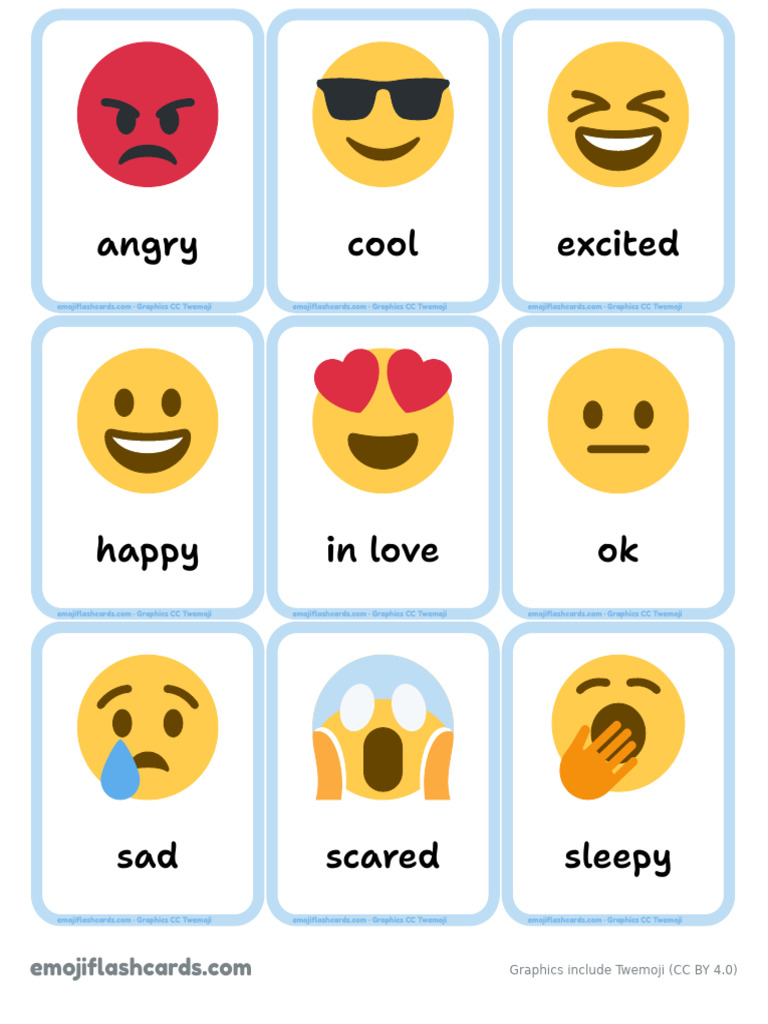 English Feelings For Beginners Flashcards | PDF