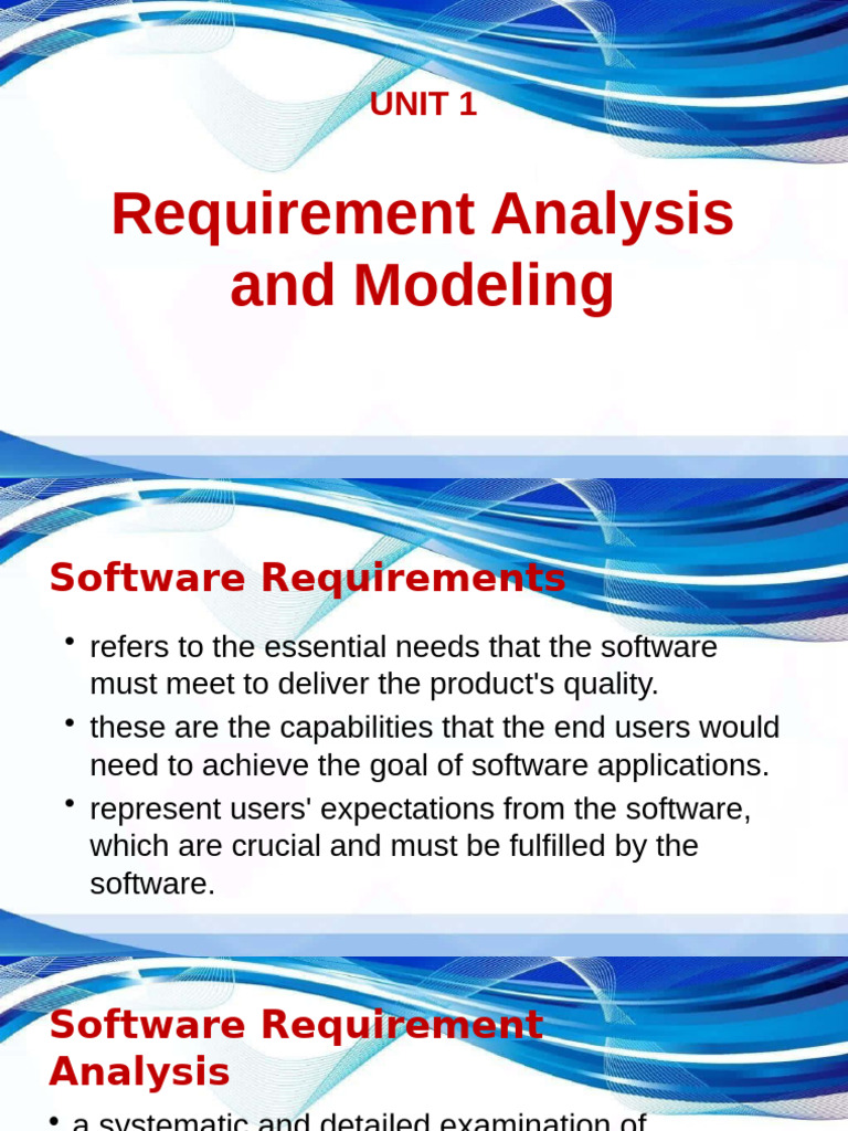 Requirement Analysis and Modeling | PDF | Software | System
