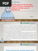 Modul 3. Bahan Bacaan Penyelarasan VMT | PDF