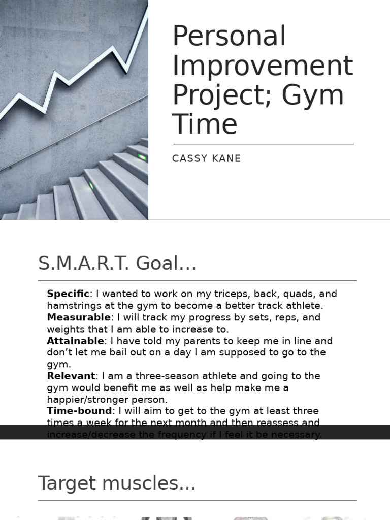 Personal Improvement Project - Cassy Kane | PDF | Psychology ...