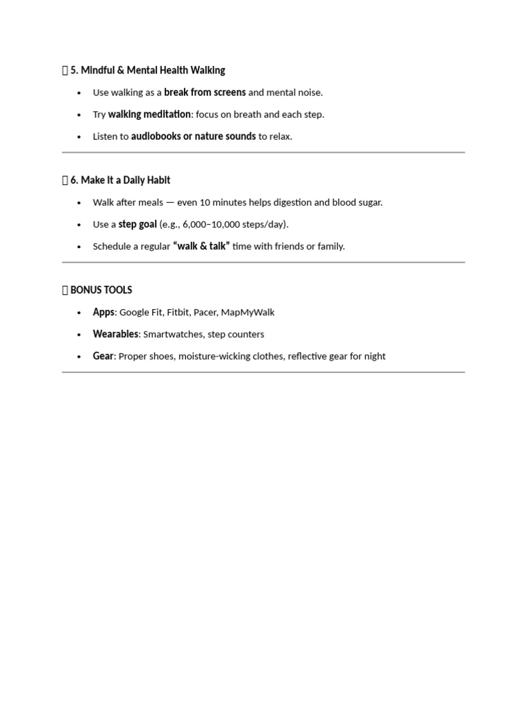 Part 1 How To Improve Walking | PDF