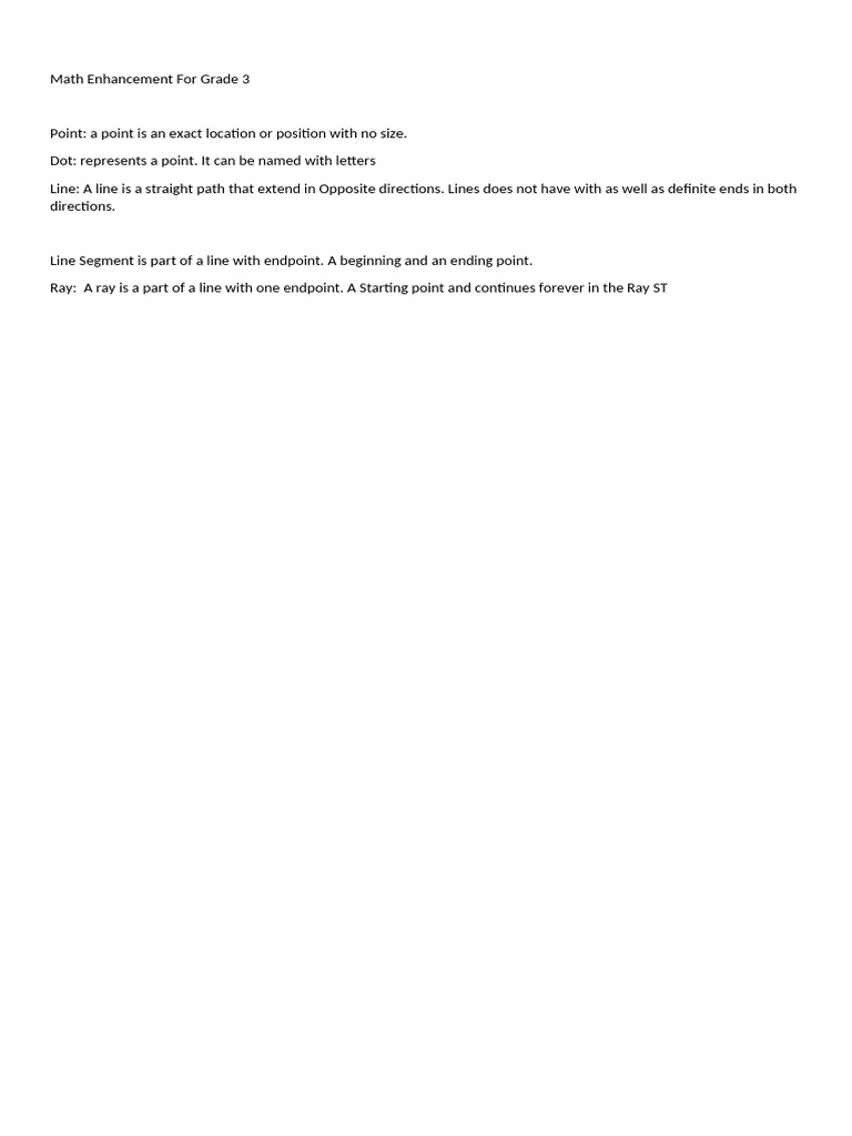 Math Enhancement For Grade 3 | PDF