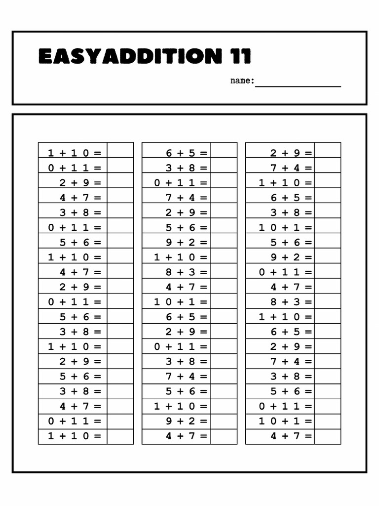 Addition 0-5 Math Worksheet in White Pink Red Simple Style | PDF