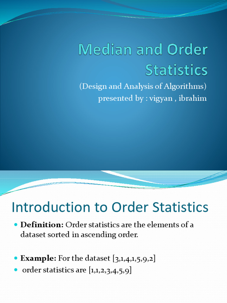 Median and Order Statistics Merge | PDF | Computer Programming ...