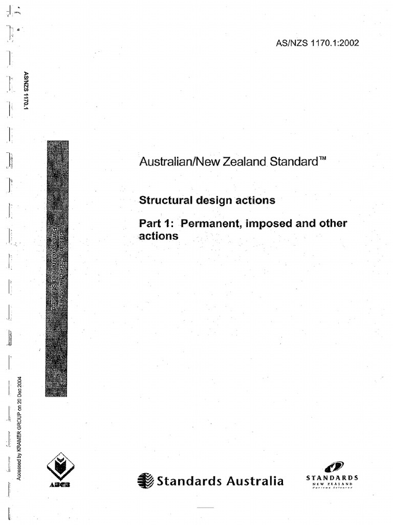 AS/NZS 1170.1 Amendments Overview | PDF | Concrete | Materials