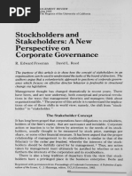 Stakeholder Theory: Edward Freeman (1984) | PDF