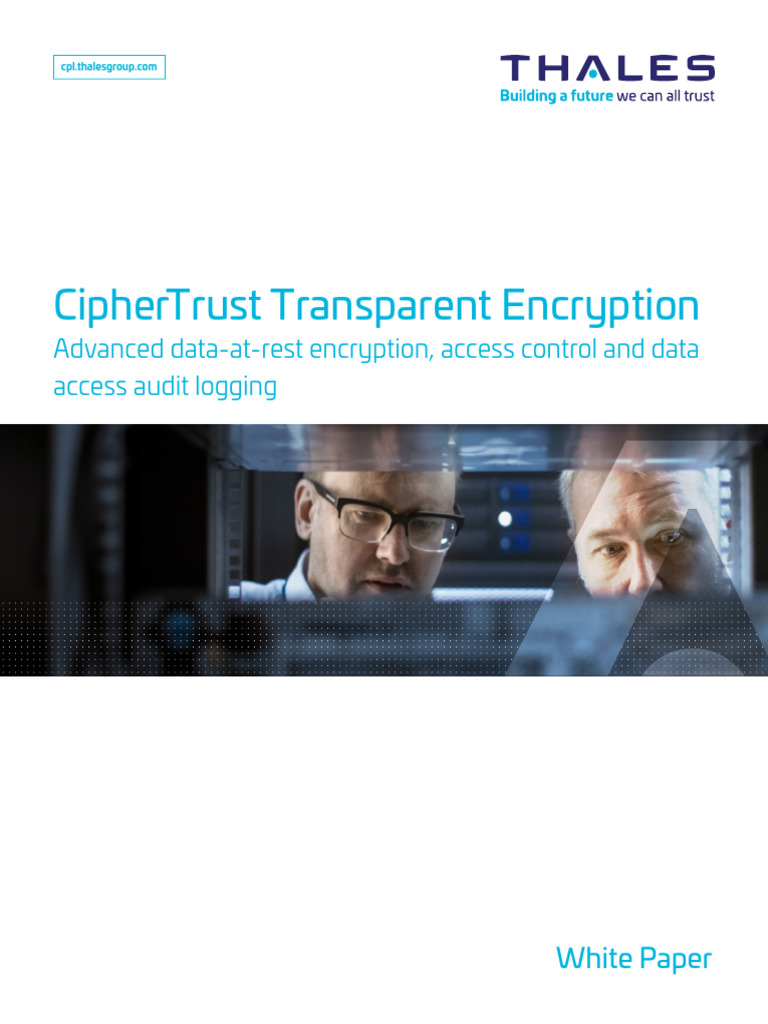 Cipher Trust Transparent Encryption 1 | PDF | Cloud Computing | Encryption
