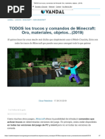 Todos Los Comandos y Trucos de Minecraft | PDF