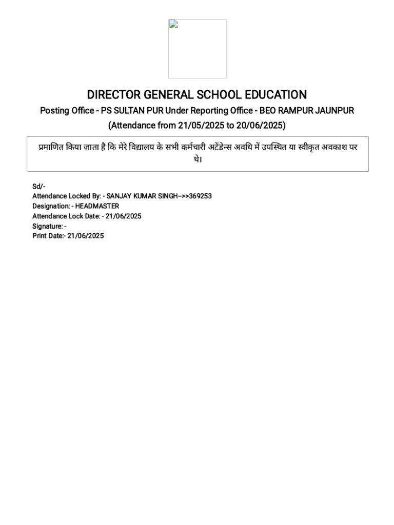 June Attendance | PDF