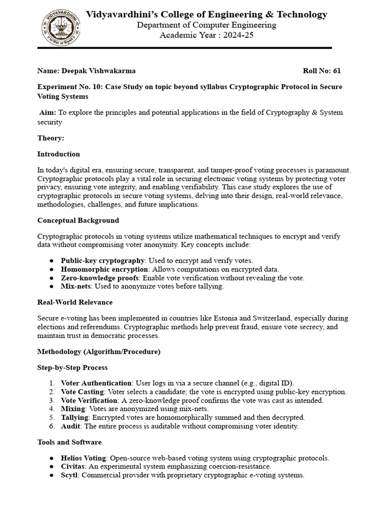 Css Exp 10 | PDF | Cryptography | Encryption