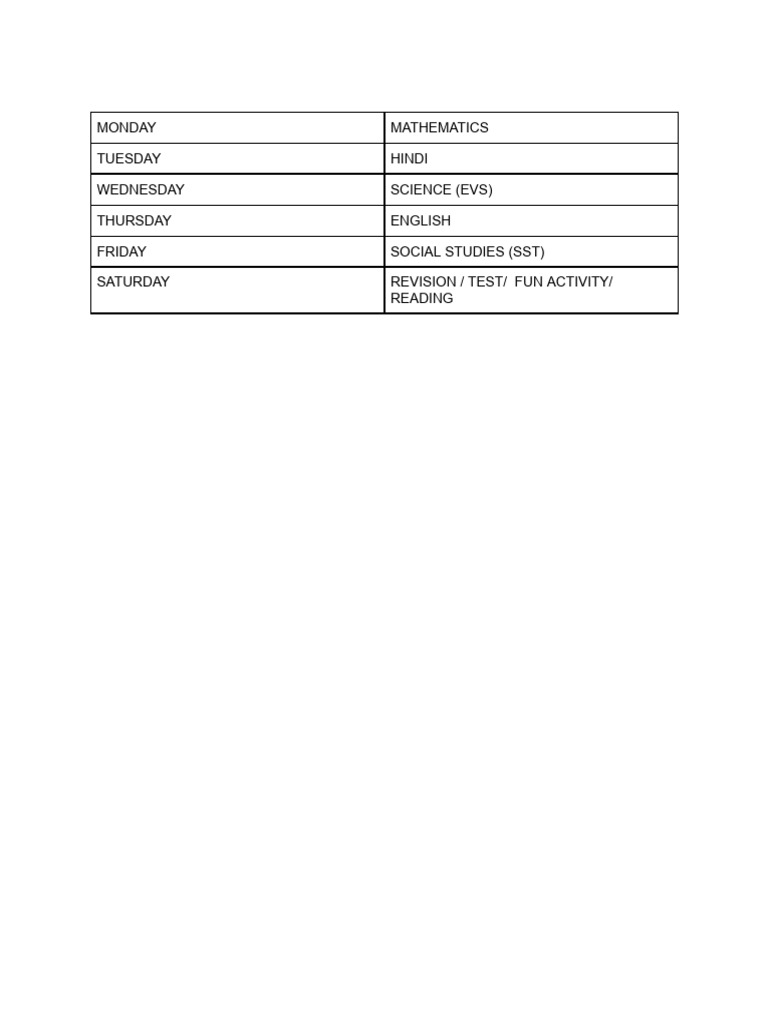 Timetable? | PDF