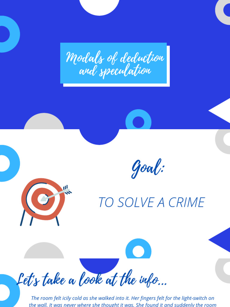 Modals For Deduction and Speculation Tenses Presentation B1+ | PDF