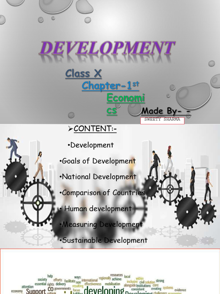 Class 10 Development Economics Overview | PDF | Human Development Index ...