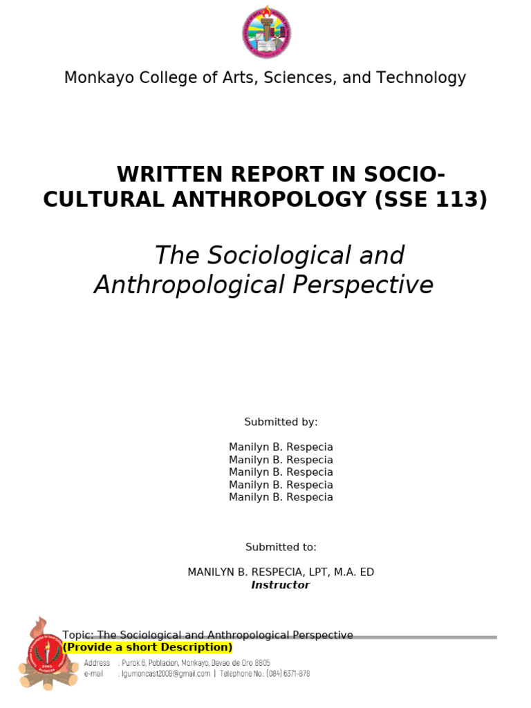Written Report Title Page | PDF