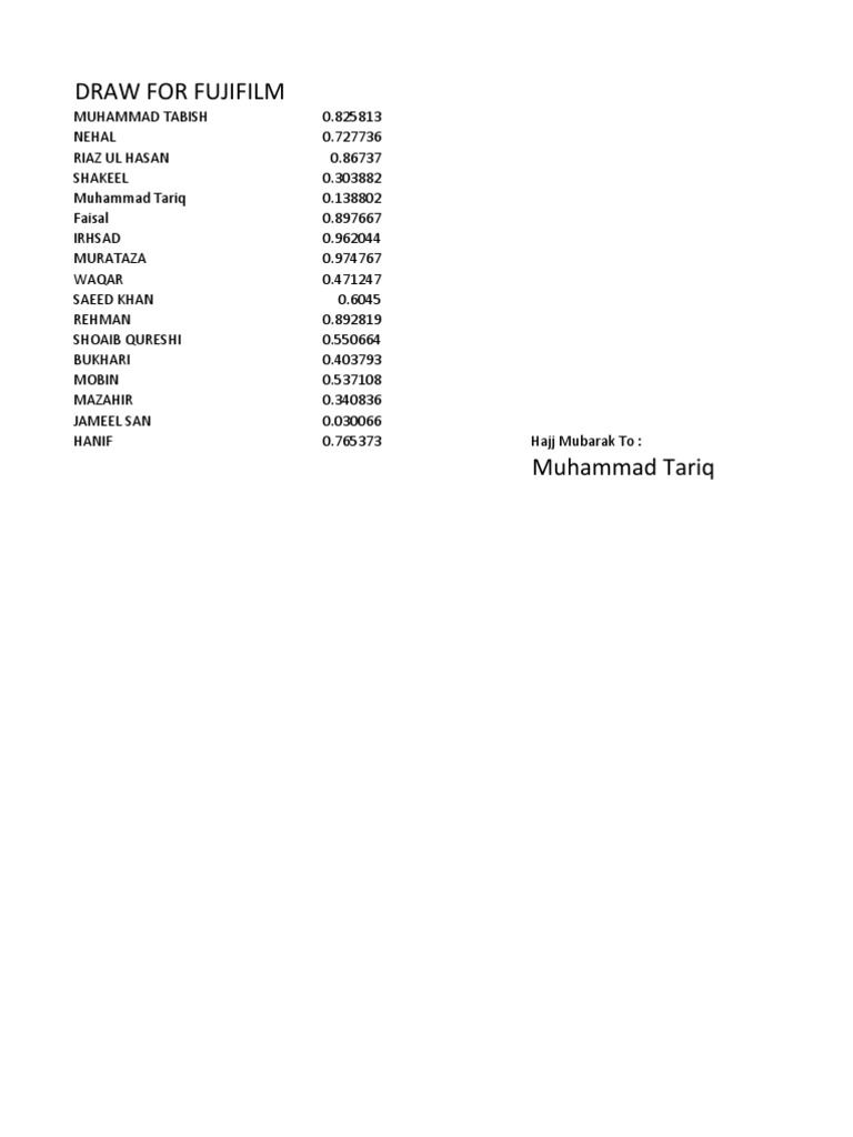 My Hajj Draw Software | PDF | Religion & Spirituality