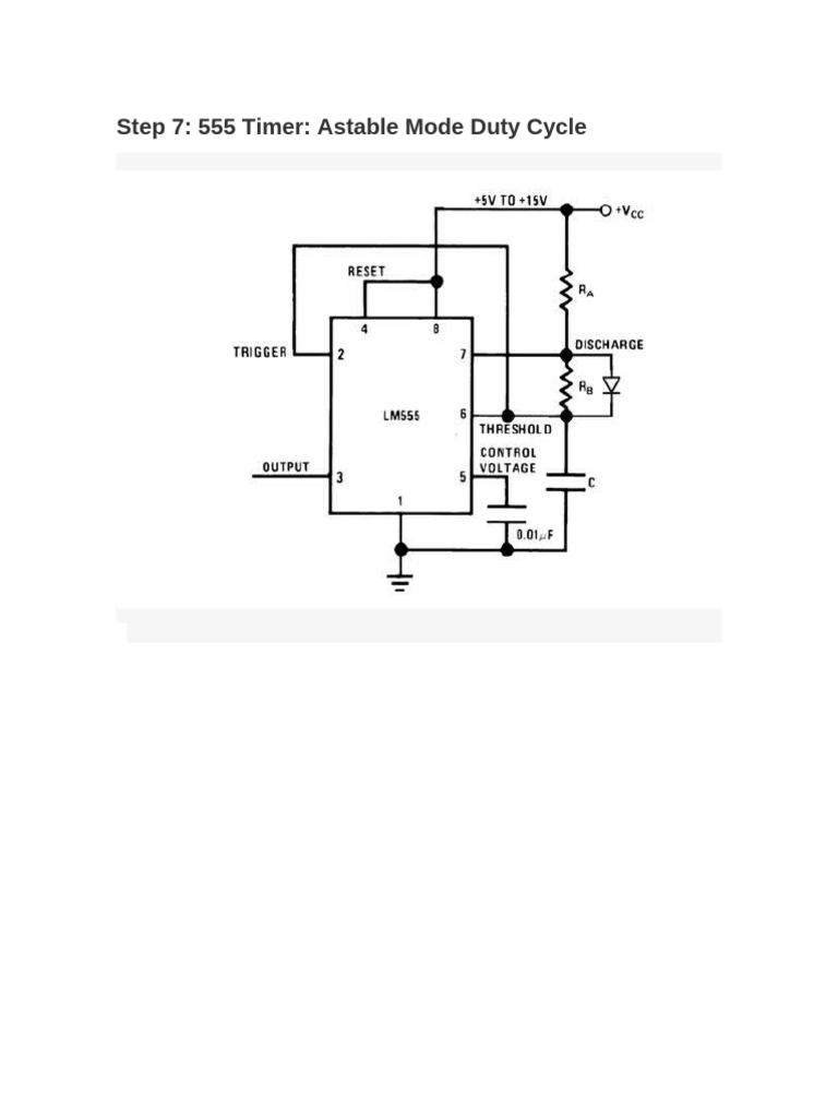 555 50 Duty Clicle | PDF | Capacitor | Resistor