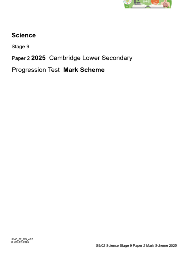 10 Booklet P2 Progression 2025 Ans Key | PDF | Water | Nature