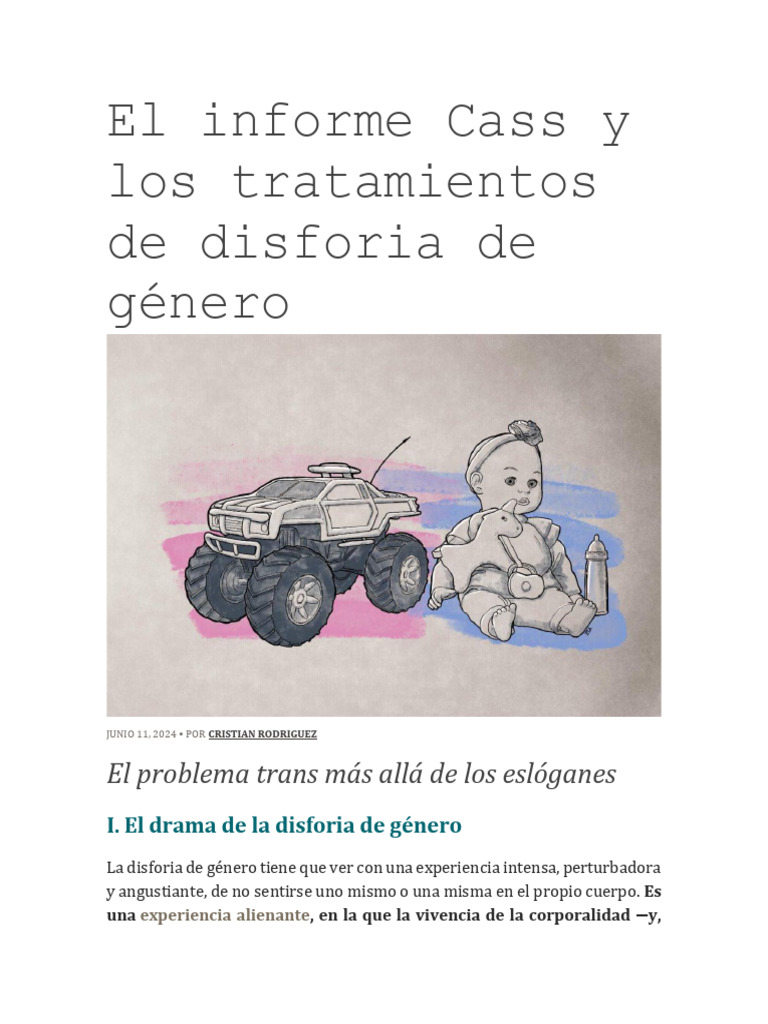 El Informe Cass | PDF | Pubertad | Terapia de reemplazamiento de hormonas