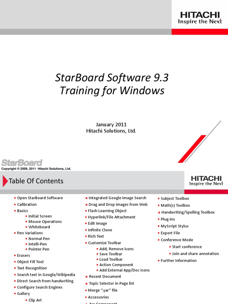 StarBoard Software 9.3 Training for Windows | Icon (Computing) | Hyperlink