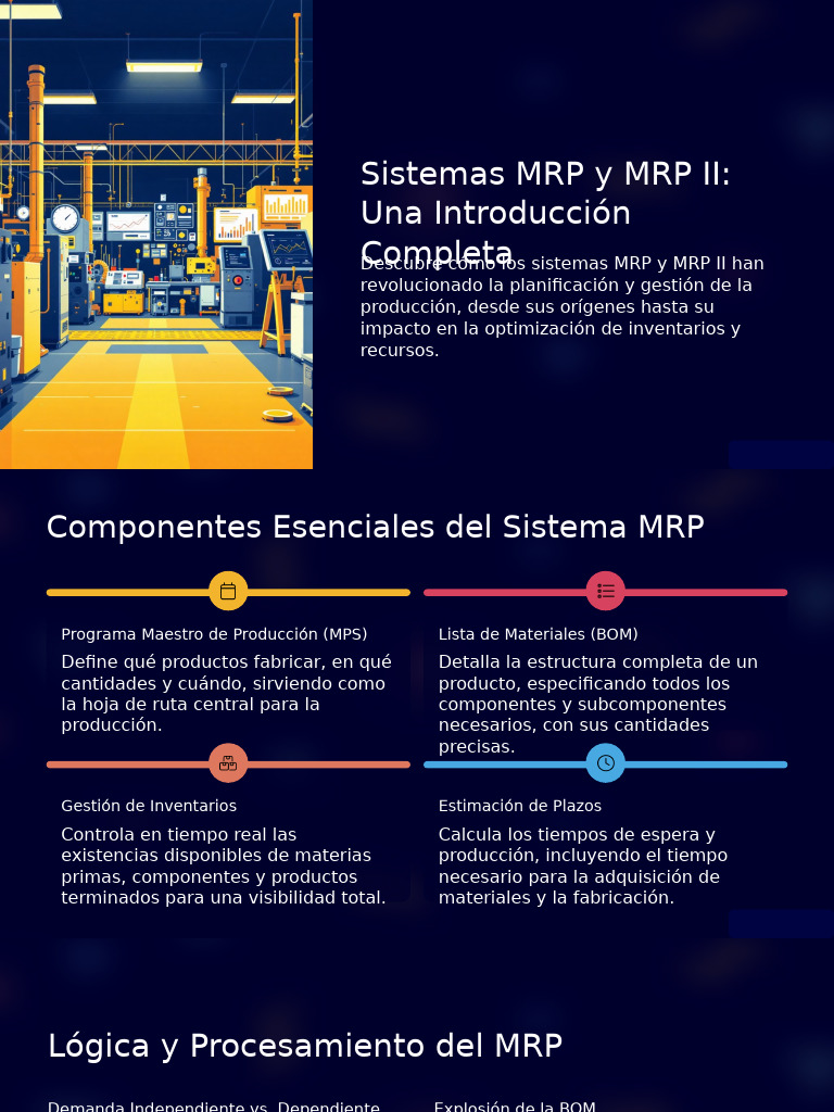 Sistemas MRP y MRP II Una Introduccion Completa | PDF | Planificación ...