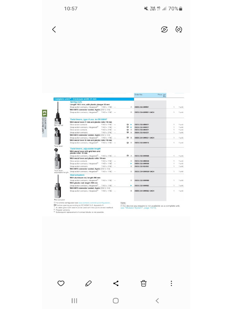 Types of Limit Switch | PDF