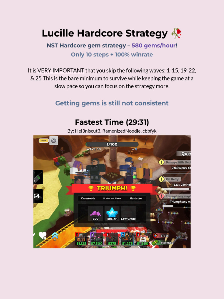 Lucille Hardcore Strategy | PDF