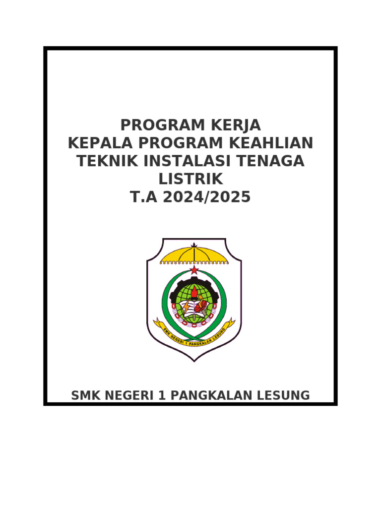 Program Kerja Titl 2024-2025 | PDF