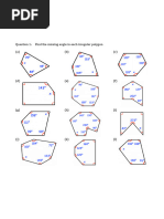 Angles Polygons Answers | PDF