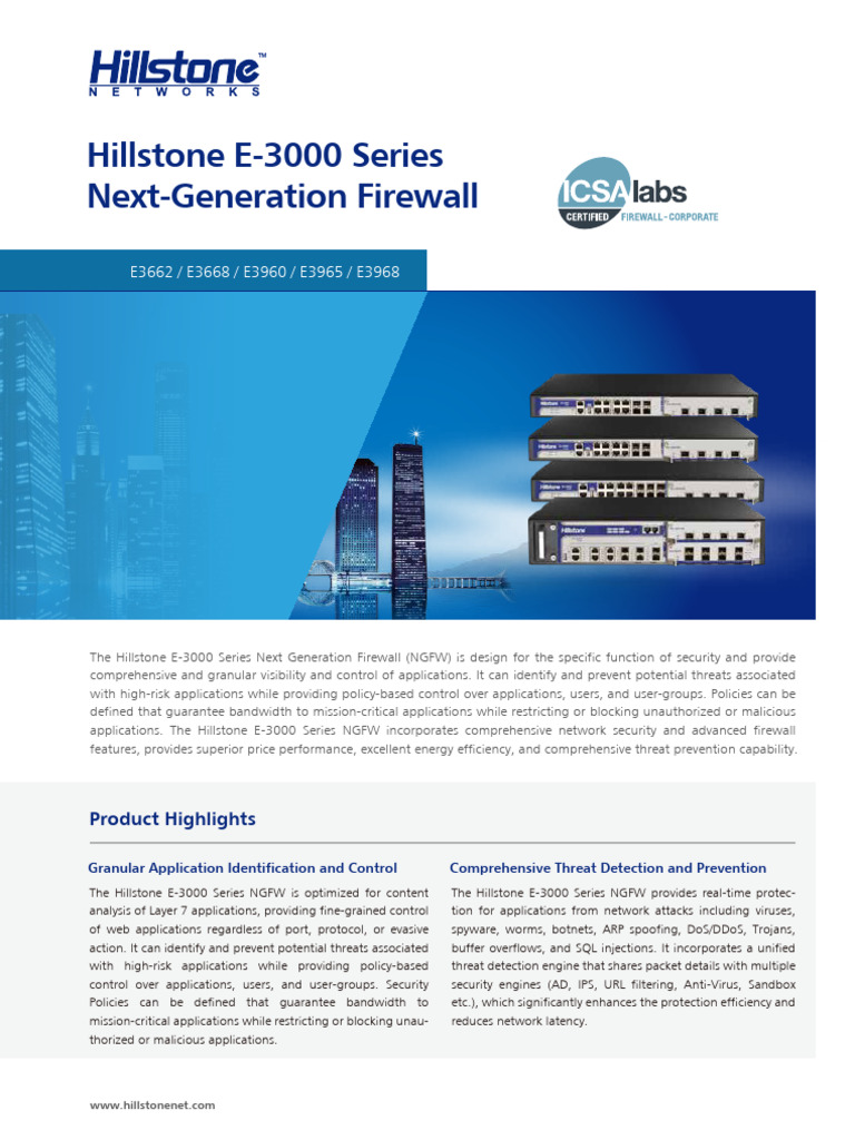 Hillstone E-3000 V5.5R6 en | PDF | Denial Of Service Attack | Transport ...