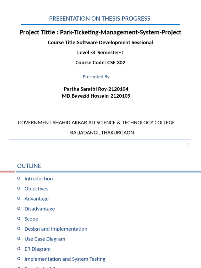 Park-Ticketing-Management-System-Project by partha | PDF | Databases | Php