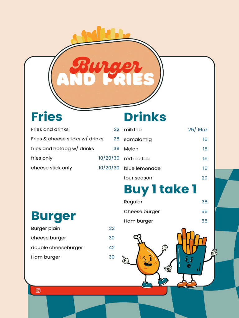 Retro Orange Blue Restaurant Menu - 20250715 - 221103 - 0000 | PDF