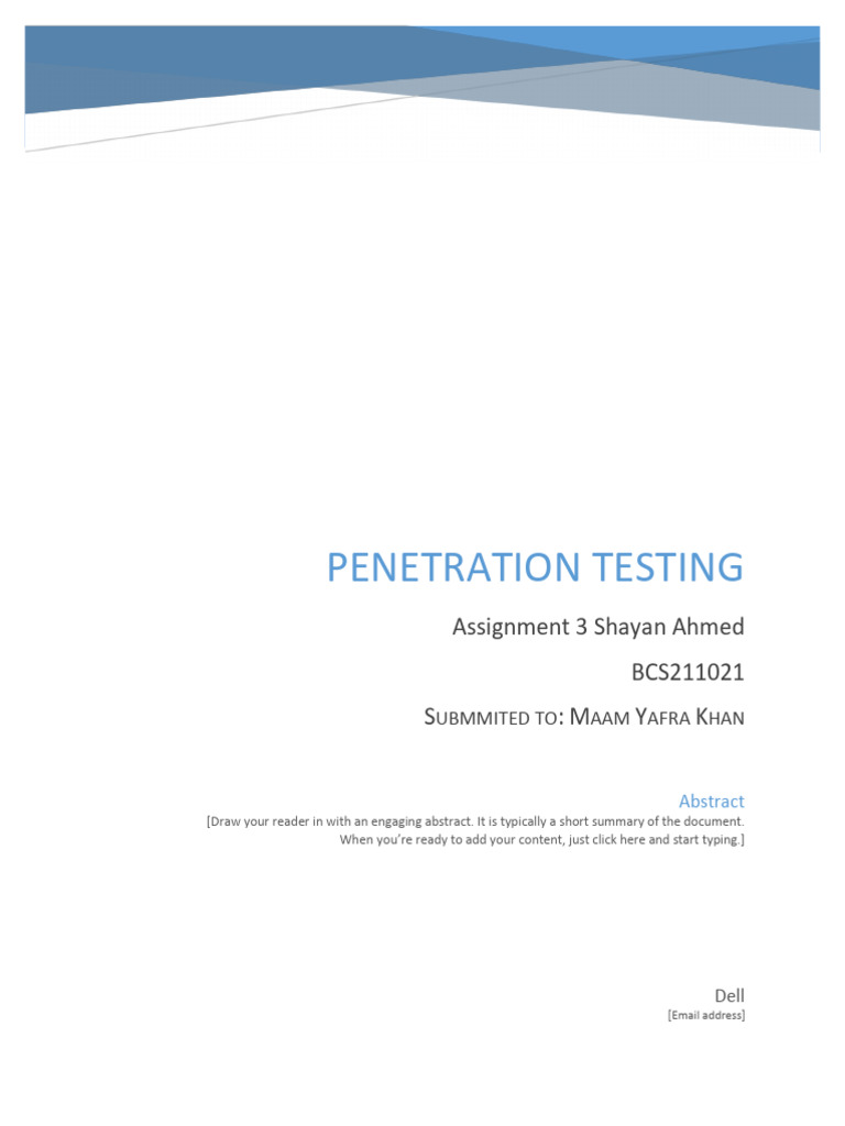 Penetration Testing Techniques Guide | PDF